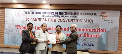 Prof Debabrata Das Conferred The Prestigious Svc Aiya Memorial Award