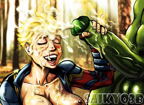 Captain Marvel Gamma Cumshot By Saikyo3b Hentai Foundry