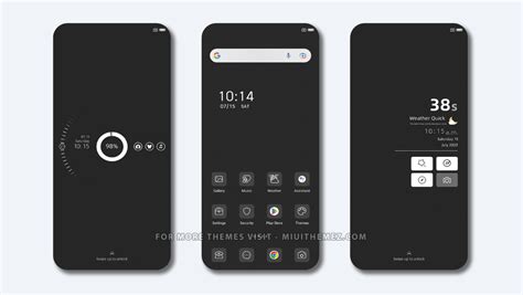 Minimalist Black Miui Theme For Xiaomi Redmi Phones