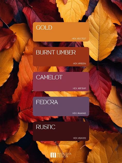 Fall Color Combinations Color Palletes With Fall Colors Colors That