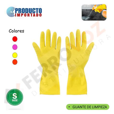 Guantes Jebe Lavar Ropa Domestico M Ferropolis Peru