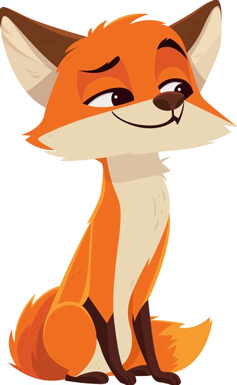 Cute Fox Clipart Design Illustration 48566049 Png