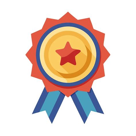 Premium Vector Award Badge Flat Illustration On White Background