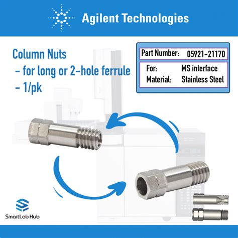 Agilent Column Nut Collared Self Tightening Msd