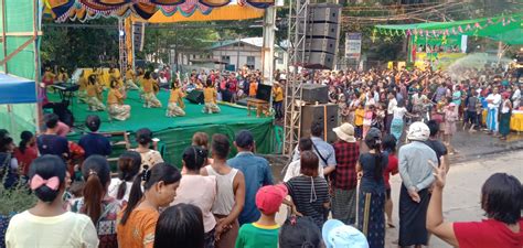 မြန်မာ့ရိုးရာယဉ်ကျေးမှု မဟာသင်္ကြန်ပွဲတော် အတက်နေ့ တွင် ပြည်သူများအေးချမ်းပျော်ရွှင်စွာ ပါဝင်ဆင