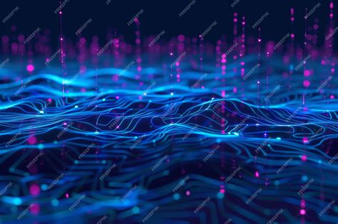 Artificial Neural Network Abstract Technology Background Premium Ai Generated Image