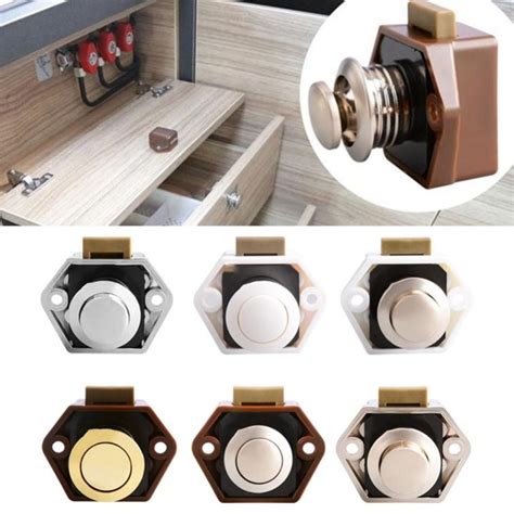 Dxsfv Furniture 1pcs Rv Caravan Handle Cupboard Button Locks Drawer