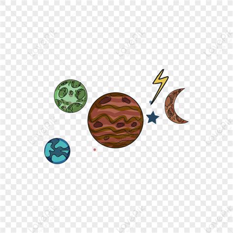 우주 행성 달 일러스트 별혹성아름다운만화 Png 일러스트 무료 다운로드 Lovepik