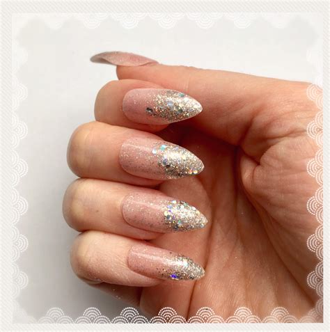 Silver Glitter Nails