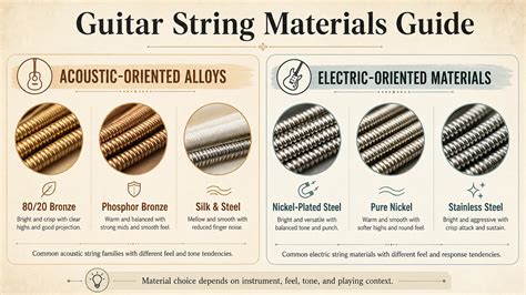 Guitar String Materials Guide Guitar String Reviews