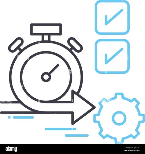 Agile Development Line Icon Outline Symbol Vector Illustration