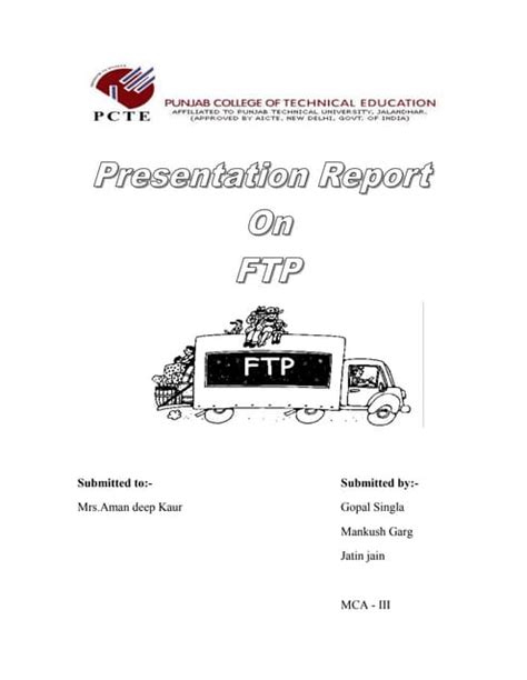 File Transfer Protocol Ftp Pptx Internet Computing