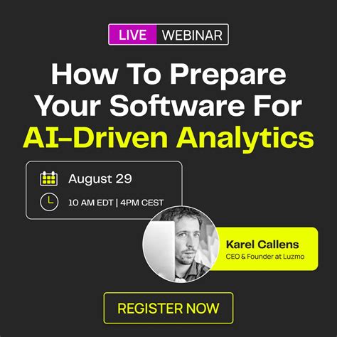 Webinar How To Prepare Your Software For Ai Driven Analytics Luzmo
