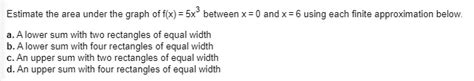 solved estimate the area under the graph of ilx sx between x and