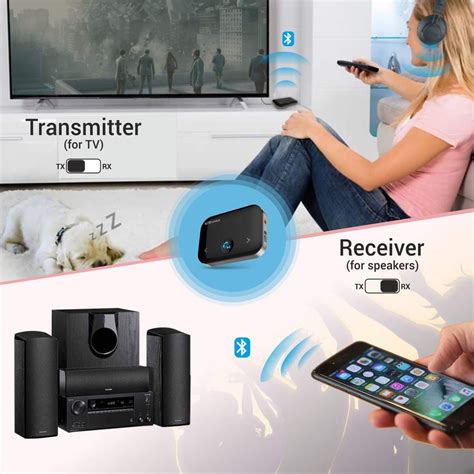 Portronics Auto 14 2 In 1 Bluetooth Transmitter And Receiver Adaptor Black Shoppcart