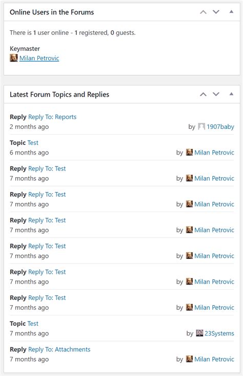 Admin Dashboard Widgets For Forums Dev4press Knowledge Base
