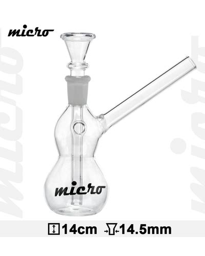 Micro Glass Double Bubble Little Headshop