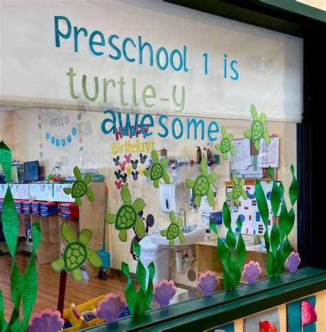 Turtle Classroom Window Turtle Classroom Ocean Theme Classroom Beach Theme Classroom