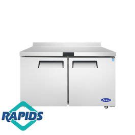 Atosa Mgf8413gr Two Door Worktop Freezer With Backsplash 48