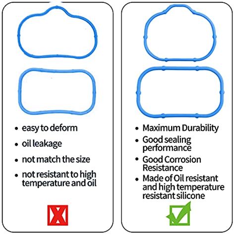 Oraevy Intake Manifold Gaskets Lower And Upper Gasket