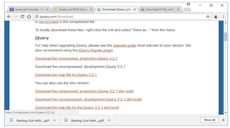 Solved Task 1 Downloading Jquery 1 Right Click The Link