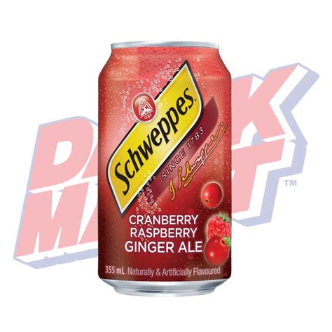 Schweppes Cranberry Raspberry Ginger Ale 355ml Dank Mart