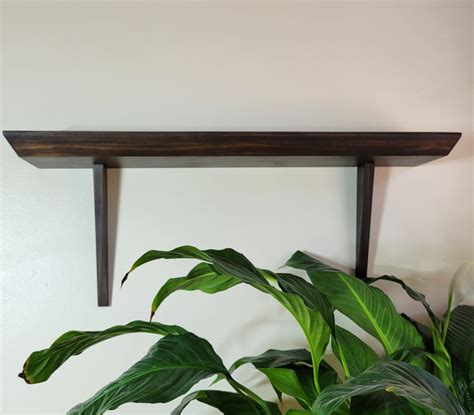 Floating Shelf Console Hallway Table Wooden Shelves Pine Entryway Table Foyer Table Kitchen