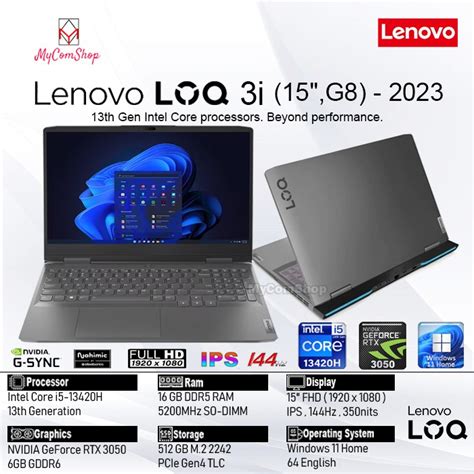 Jual Lenovo Loq I Gen I H Gb Ram Gb Ssd Rtx Gb Fhd Shopee Indonesia