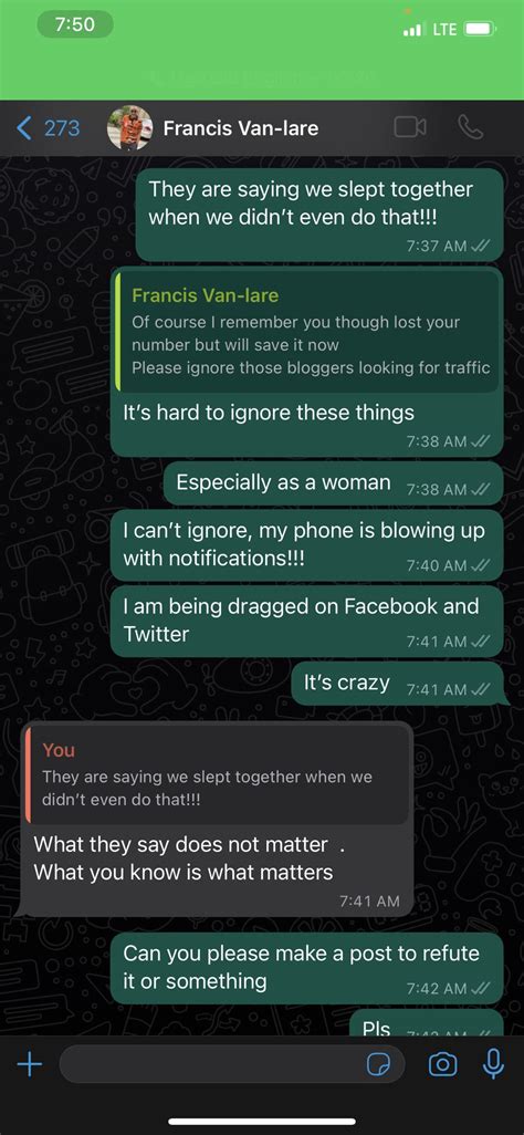 Woman In Francis Van Lare S Sex Saga Shares Their Chats Amid Photo Circulation Kanyi Daily News