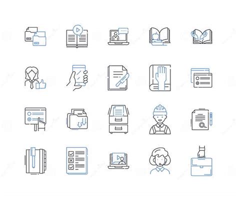 Data Analysis Line Icons Collection Analytics Insights Reporting Statistics Visualization