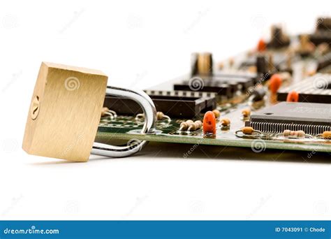 Computer Security Concept Stock Image Image Of Circuit 7043091