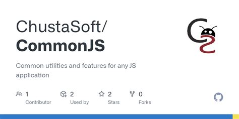 Github Chustasoftcommonjs Common Utilities And Features For Any Js Application