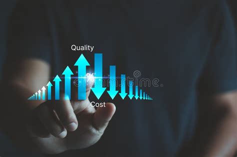 Cost And Quality Control Business Strategy And Project Management Technology Concept Stock