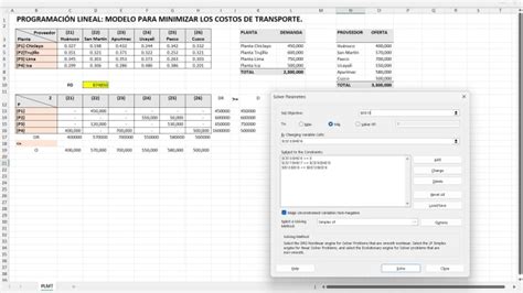 Resolveré Un Problema De Programación Lineal Con Solver De Excel By