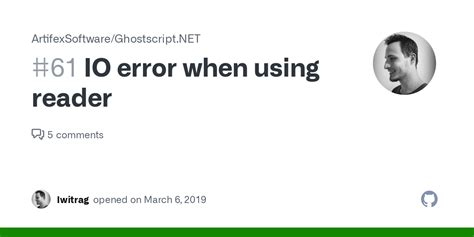 io error when using reader · issue 61 · artifexsoftware ghostscript