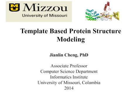 PDF Template Based Protein Structure Modelingcalla Rnet Missouri Edu Cheng Courses