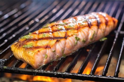 Photo De Fermeture D un Steak De Mahimahi Grillé Faisant L objet D une