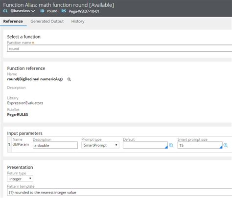 function alias not appearing in report definition support center
