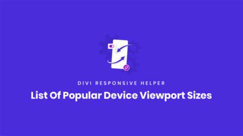 List Of Popular Device Viewport Sizes Pee Aye Creative