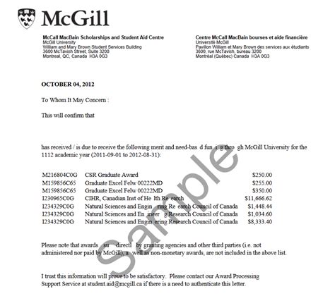 Sample Confirmation Note