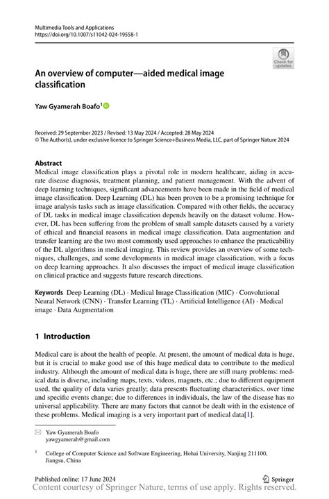 An Overview Of Computer—aided Medical Image Classification