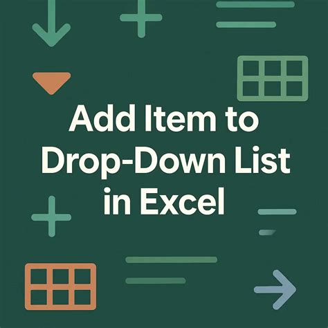 How To Add Item To DropDown List In Excel Simple Ways Excel Insider