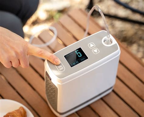 Portable Oxygen Concentrator With Real Time O2 Feedback Up To 9 Hours With 2 Batteries For