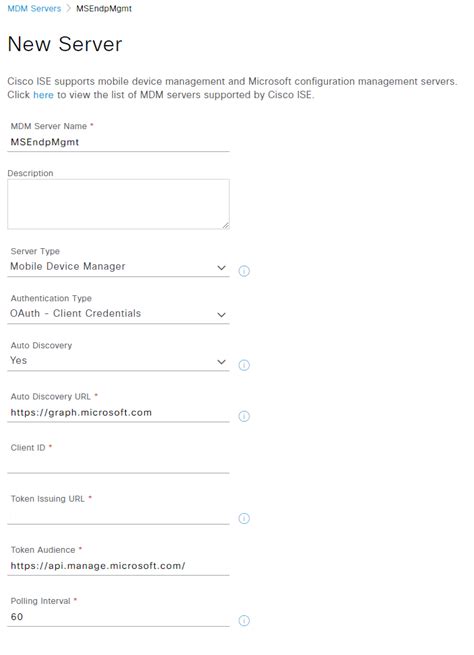 Solved Ise External Mdm Intune Integration Returns Oldwrong Api