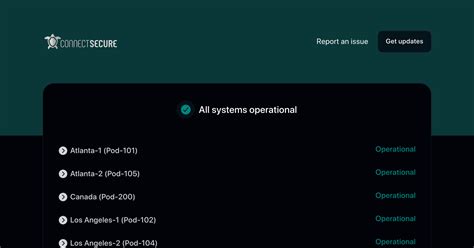 Connectsecure Status