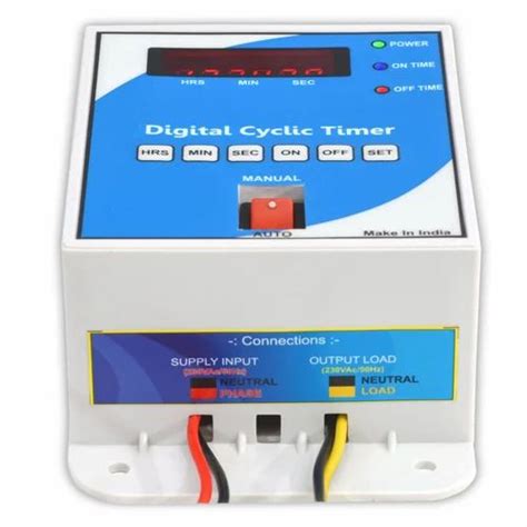 230vac Digital Hydroponic Timer Model M125 Timing Capacity 1sec To 24hrs At Rs 949 Piece In