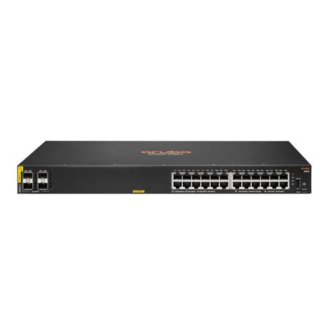 Hpe Aruba Networking Cx 6000 24g Class4 Poe 4sfp 370w Switch 1cct