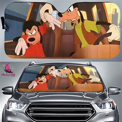 Funny A Goofy Movie Car Decor Goof And Goofy On The Open Road Car Sun