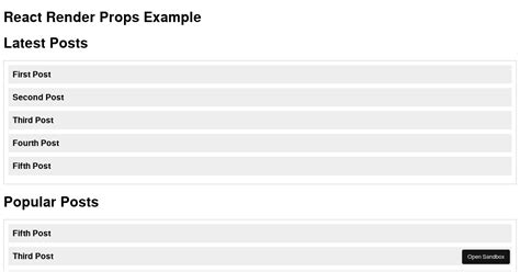 React Render Props Example Codesandbox