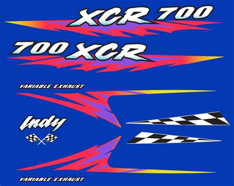 1999 Polaris Xcr 700 Hood Decals The Sled Printer
